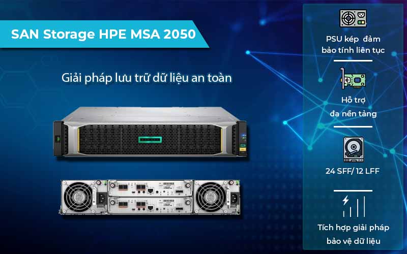 Thiết bị lưu trữ SAN Storage HPE MSA 2050