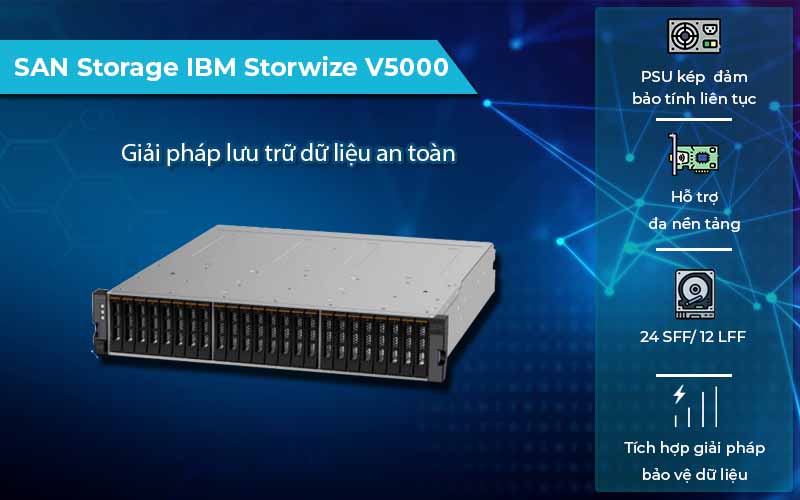 Thiết bị lưu trữ SAN Storage IBM Storwize V5000